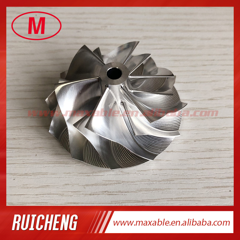 GT28 49.62/61.98mm 6+6 blades racing turbocharger billet/milling ...