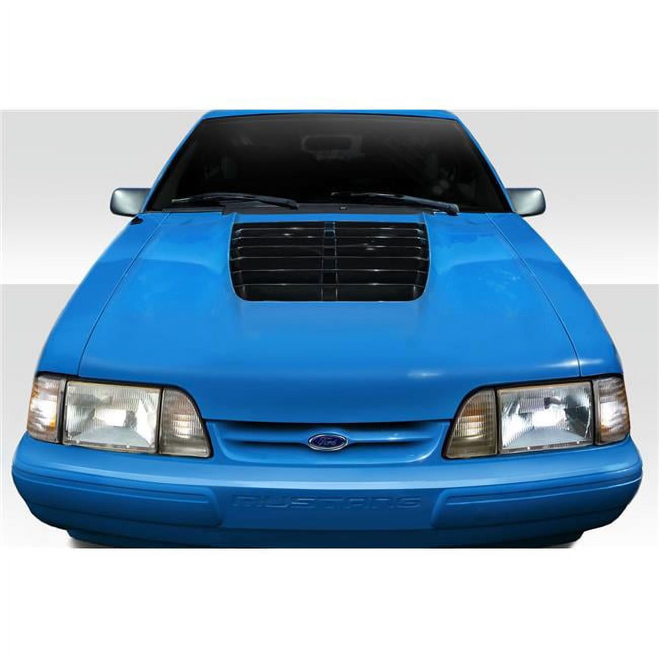 GT500 V2 Style Fiberglass Hood for 1987-1993 Ford Mustang - Walmart.com