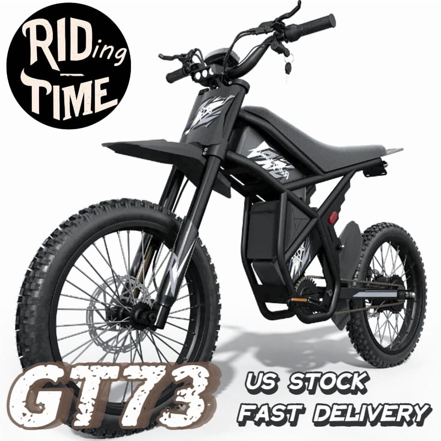 Ridingtimes GT73 Electric Dirt Bike for Adults 2400W 48V Electric ...