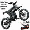 GT73 PRO 338 NM Electric Dirt Bike for Adults,3000W(Peak)Dual Motor 50Mph Max Speed,60V 50MPH 36 ...