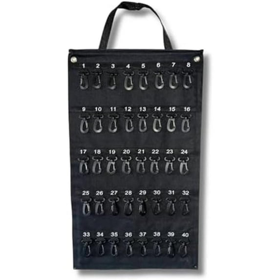 GTB 40-Key Roll-Up Organizer - Weatherproof Portable Key Storage Case ...