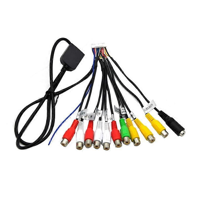 GTB Car Stereo Radio RCA Output Cable Wire Aux-in Adapter Subwoofer ...