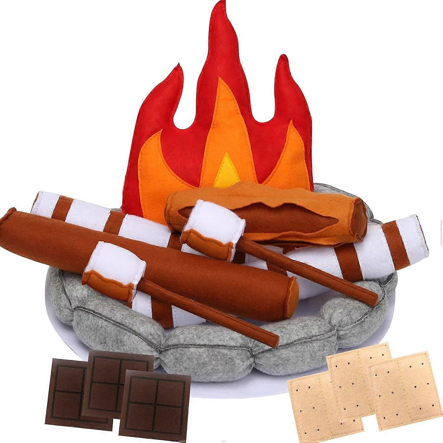 GTB Kids Camping Toys Plush Toy Campfire,Dramatic Play Toys For ...
