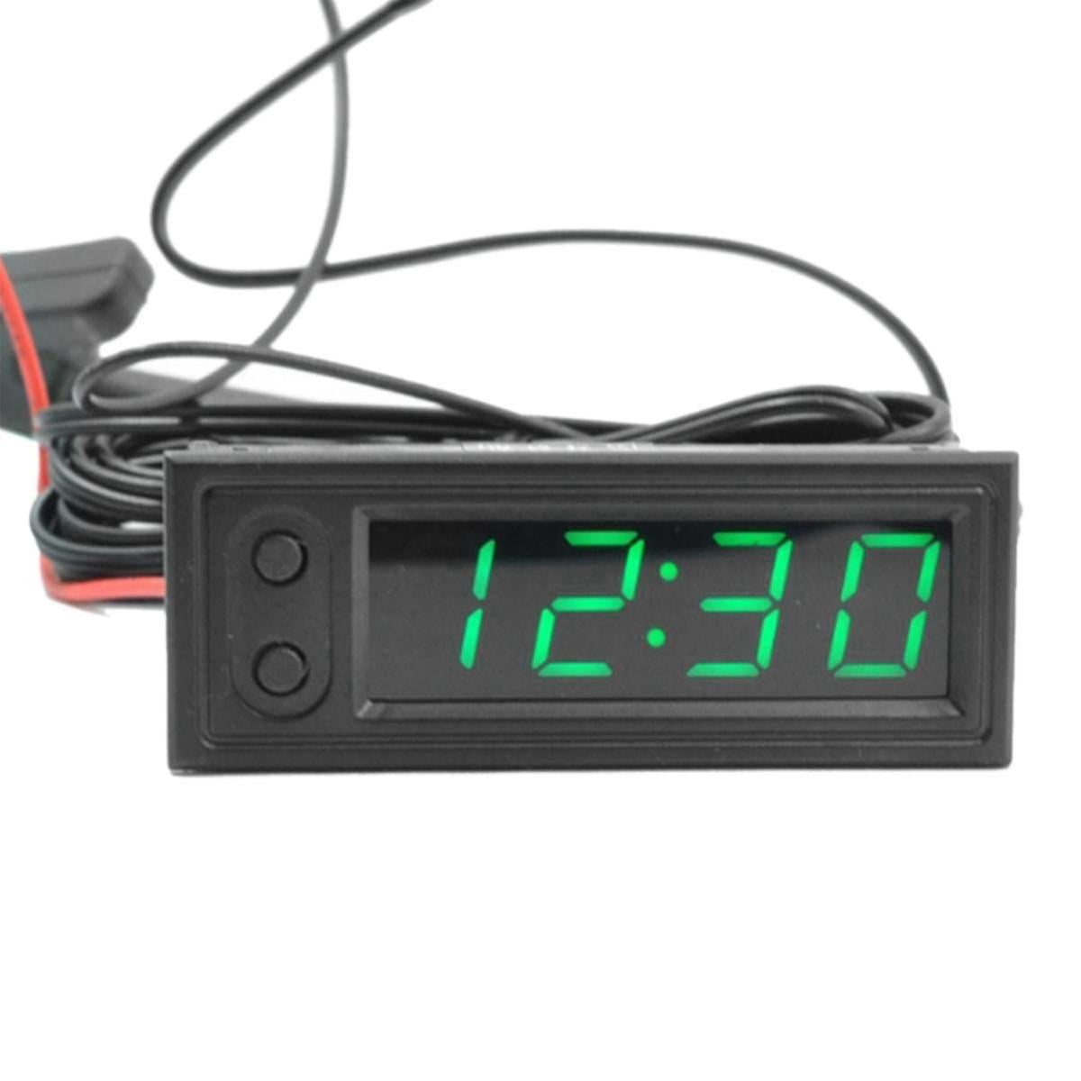 GTB Universal Car Digital Clock - 3-in-1 LCD Display with Date ...