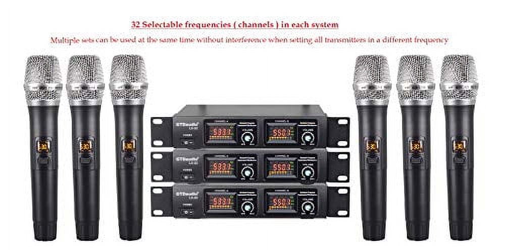 GTD Audio UHF 32 Changeable Frequency Channels Professional Wireless ...