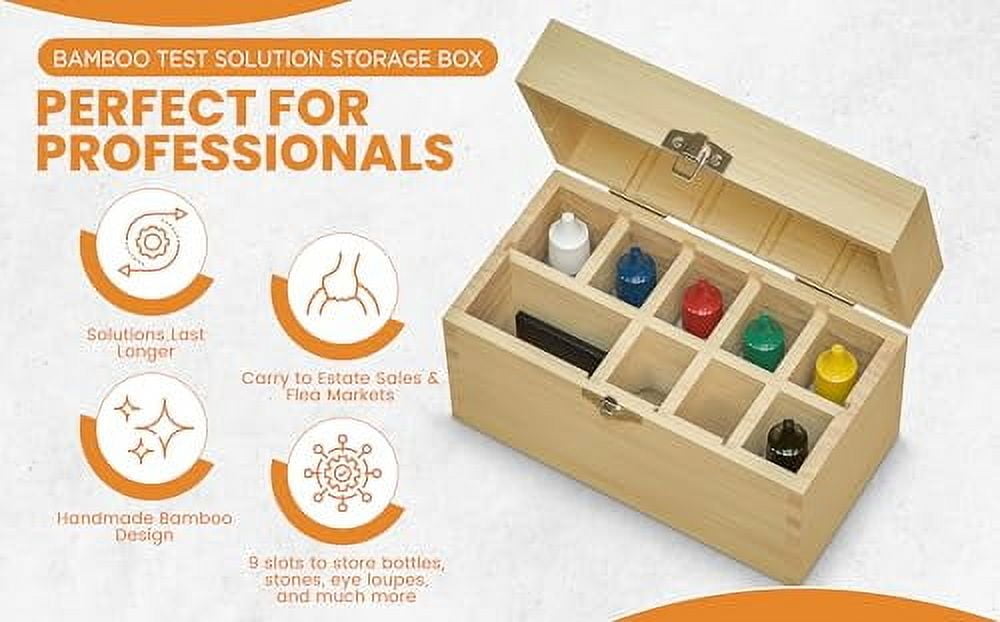 GTE Precious Metal Jewelry Testing Kit Gold Silver Platinum Test Acids ...