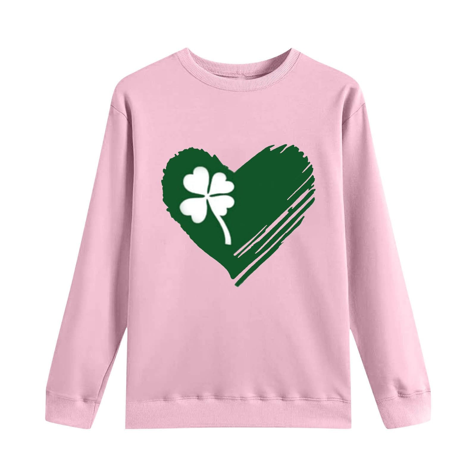 GTEYOIJN Orange Pullover Hoodie Women St Patricks Day Sweatshirt Women ...