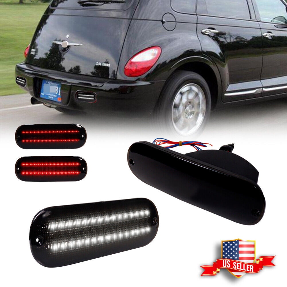 GTINTHEBOX 2x Euro Smoked Backup Reverse LED Tail Brake Light for 2001 ...