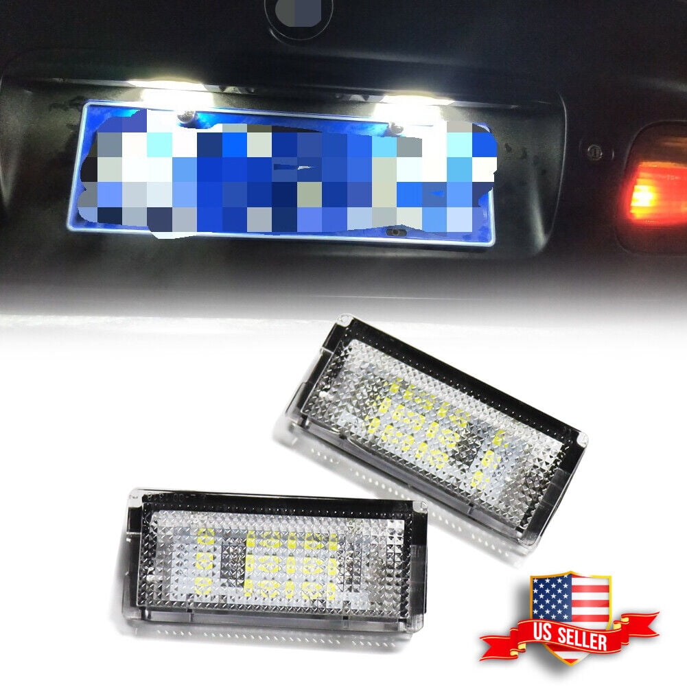 GTINTHEBOX 2x Full White LED License Plate Light Kit For BMW 320i 325i ...