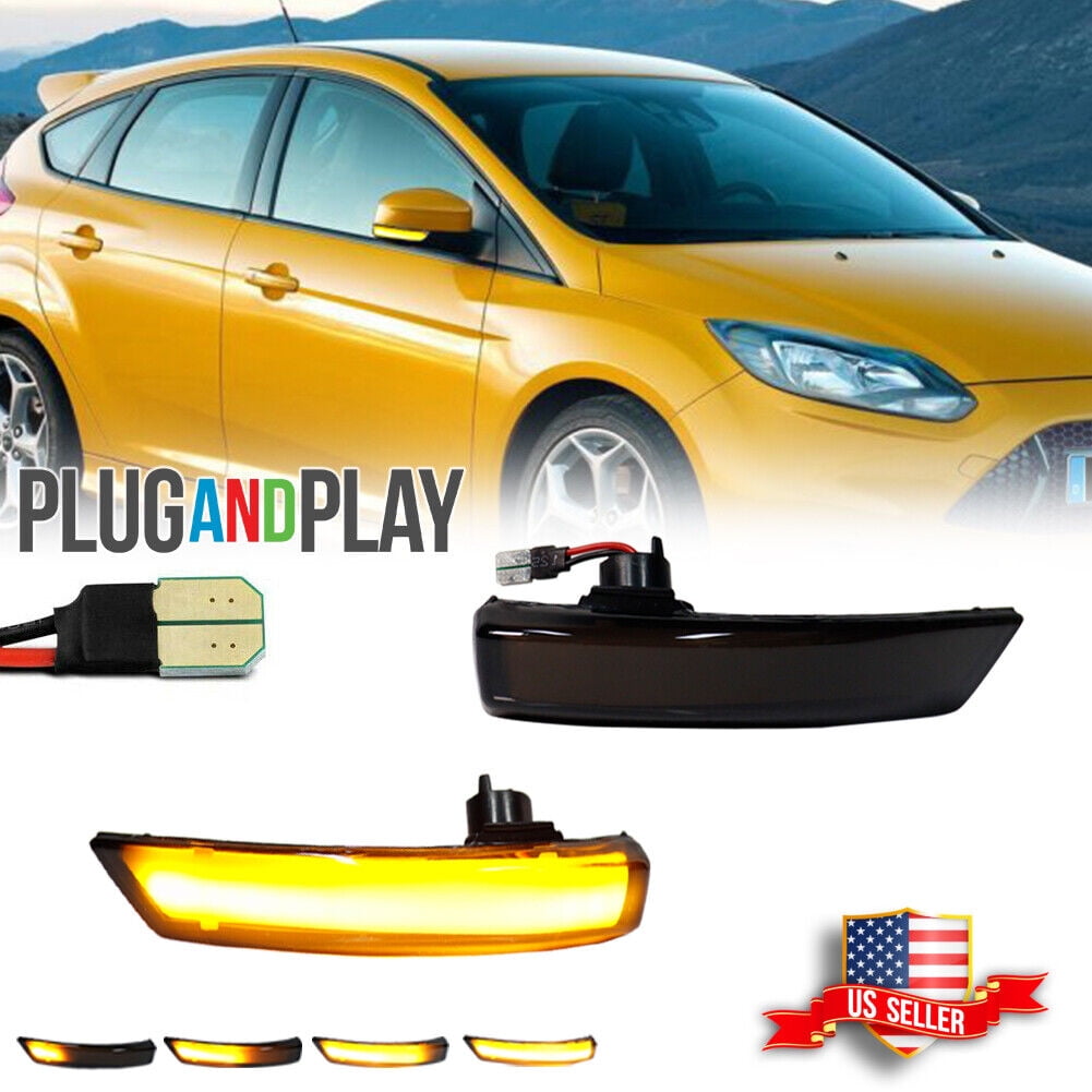 GTINTHEBOX 2x Sequential LED Side Mirror Blinker Signal Light For Ford ...