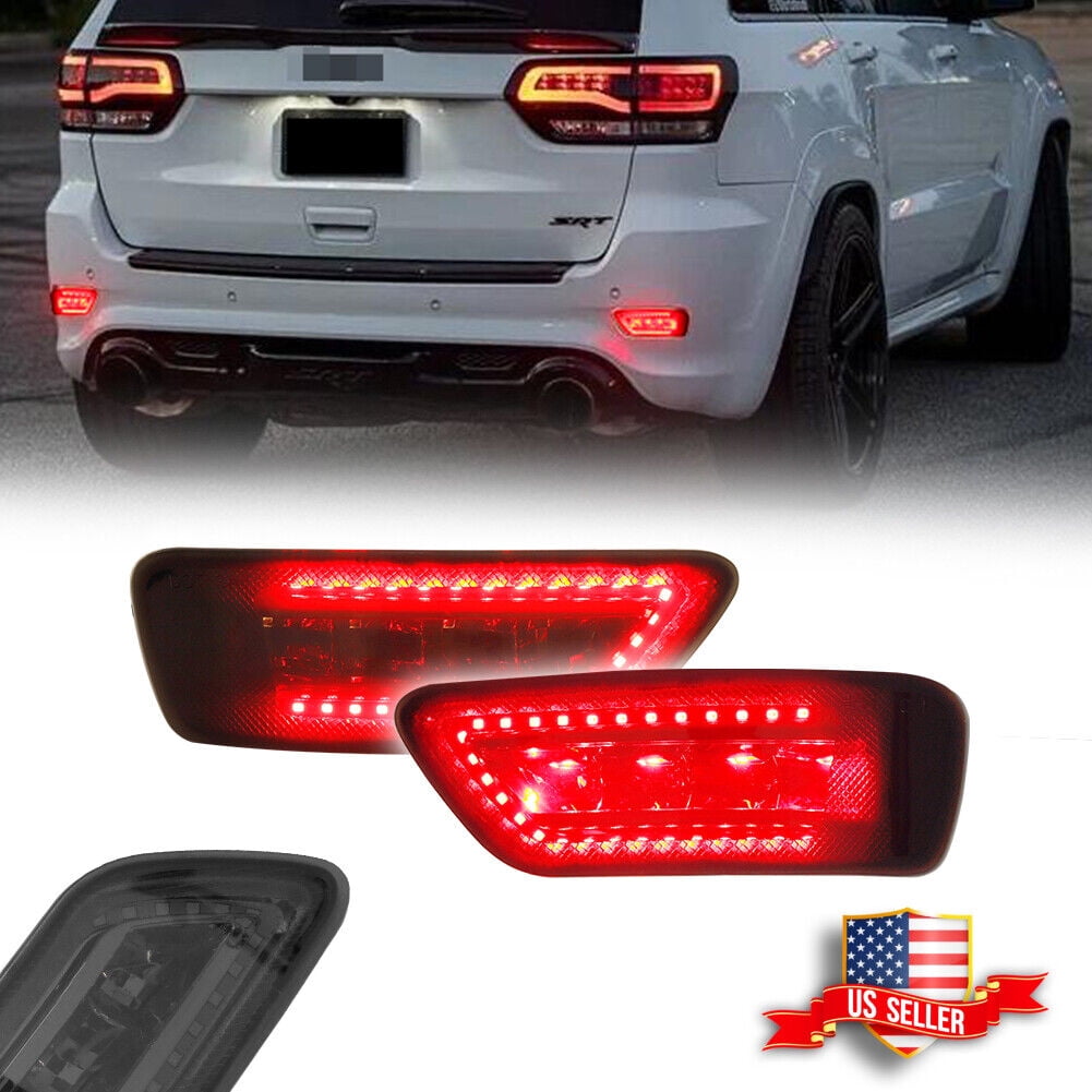 GTINTHEBOX 2x Smoked Lens Rear Bumper LED Tail Brake Lights Kit For ...