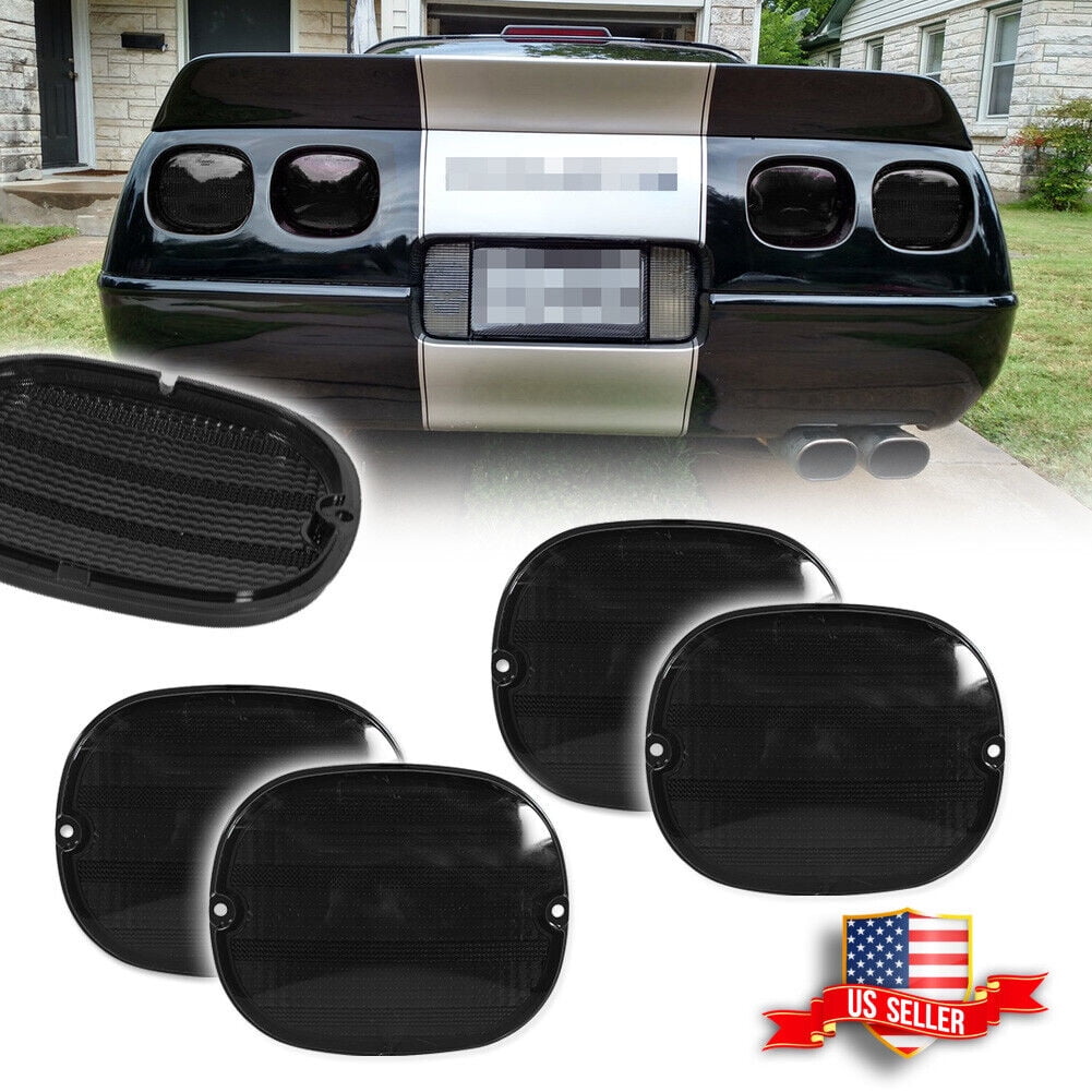GTINTHEBOX 4PCS Smoked Black Rear Tail Light Lamp Lenses For 1990-1996 ...
