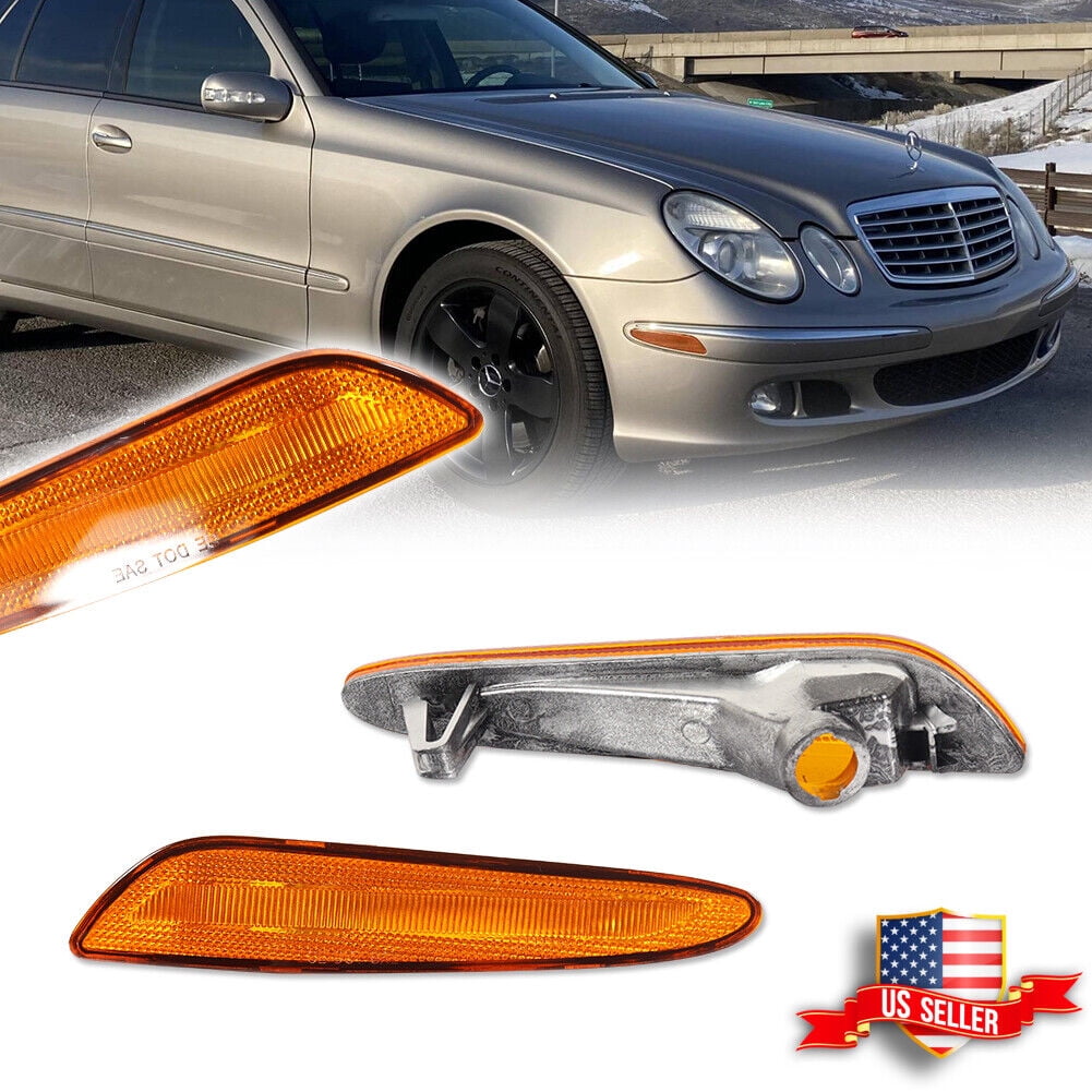 GTINTHEBOX Amber Lens Front Bumper Side Marker Lights For 2003-2006 ...