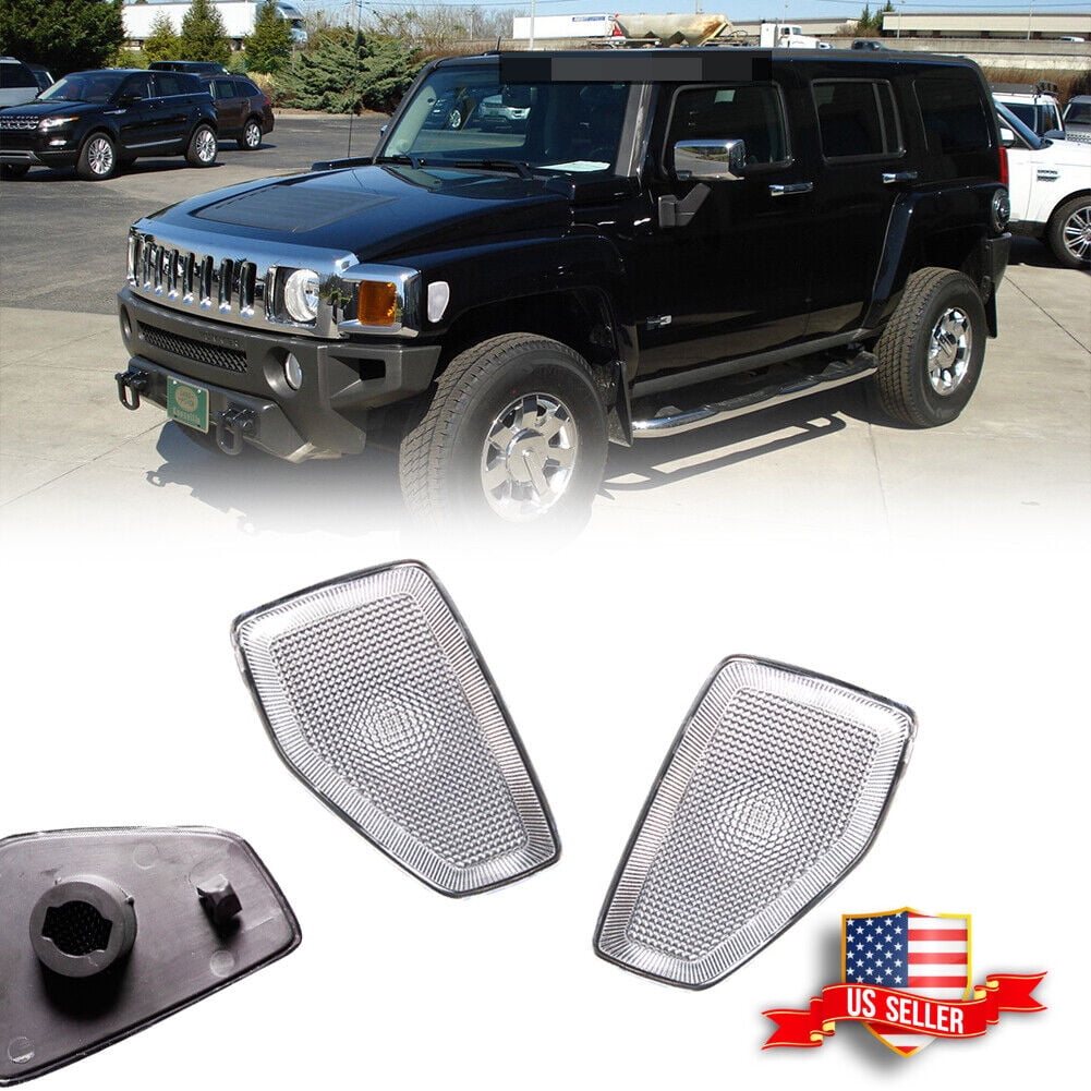 GTINTHEBOX For 2005/2006-2010 Hummer H3/2009-2010 H3T Clear Front ...
