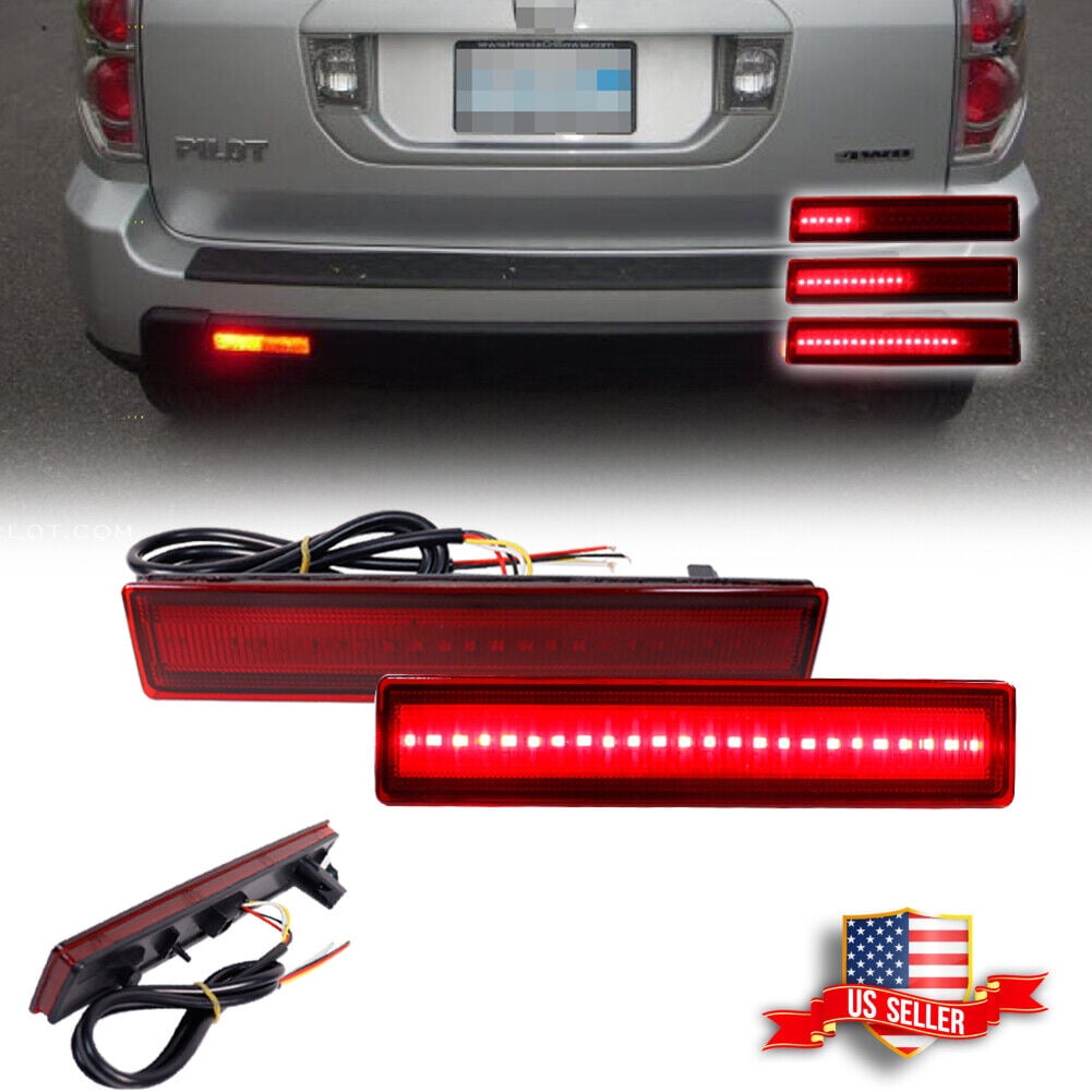 GTINTHEBOX For 2006-2008 Honda Pilot Rear Reflector Tail Brake LED ...