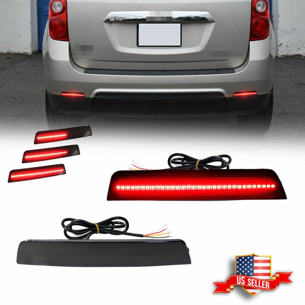 GTINTHEBOX For 2010-2017 Chevrolet Equinox Smoke Rear Reflector ...