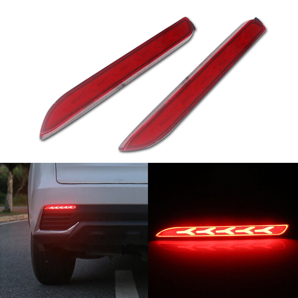 GTINTHEBOX For Lexus ISF RCF Red Lens Rear Bumper Reflector Foglight ...