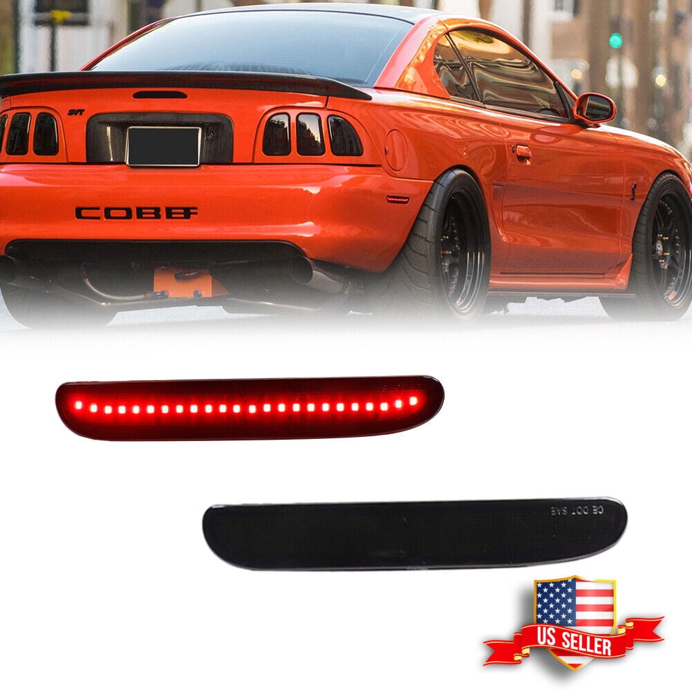 GTINTHEBOX Smoke Rear LED Red Side Marker Lights Reflectors For 1994 ...