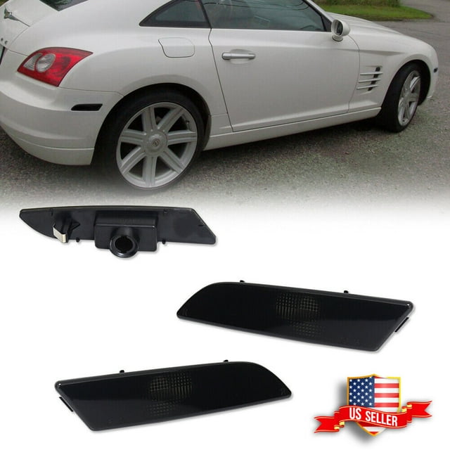 GTINTHEBOX Smoked Rear Bumper Side Marker Reflector Lights For 2004 ...