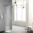 Gtjvimlp 10 Inches Matte Black Shower Set System Bathroom Luxury Rain