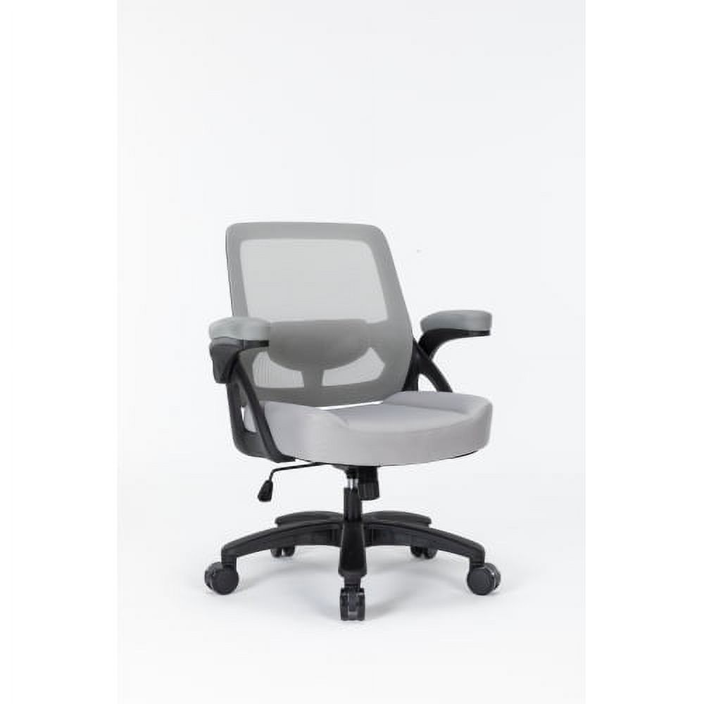 GTJVIMLP Big and Tall Office Chair 400lbs with Flip-up Arms Mesh ...