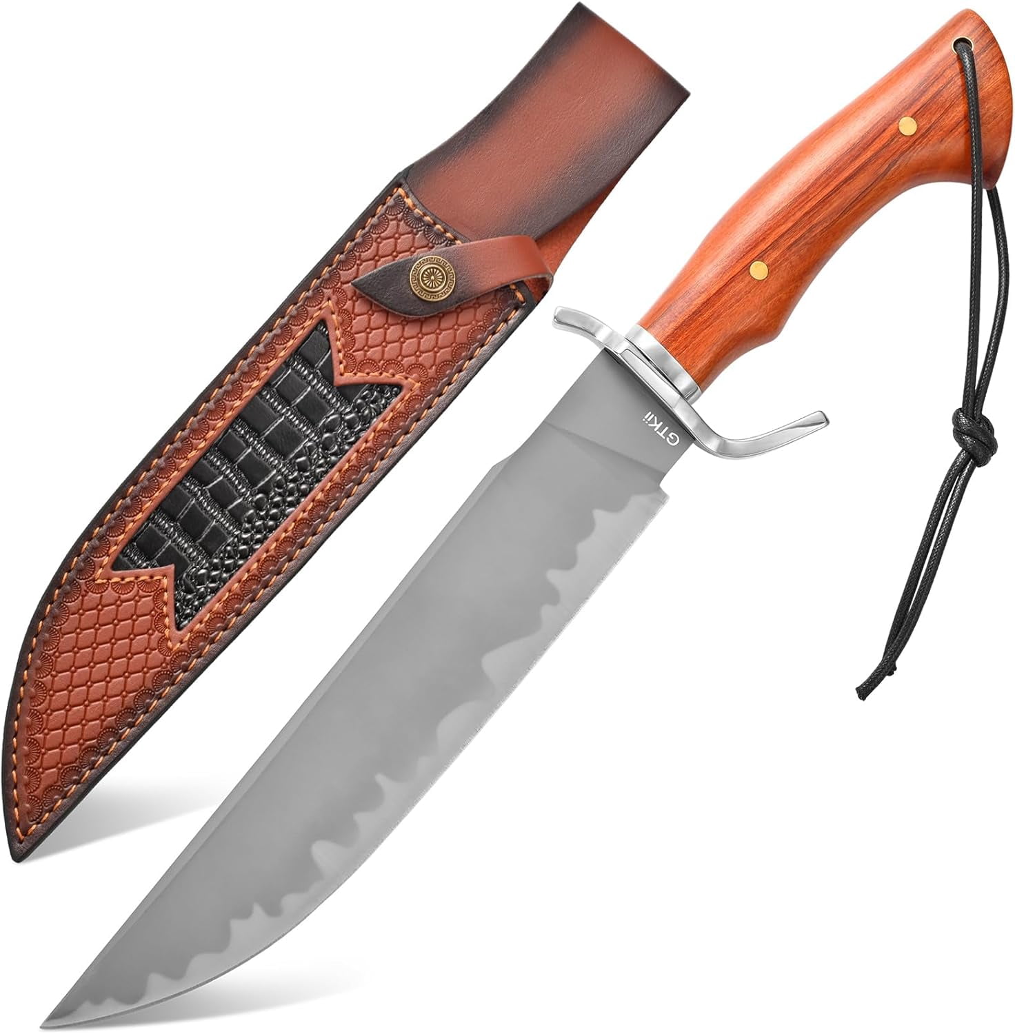 GTK46 Fixed Blade Knife SKD-11 Steel Rosewood Handle Fix Knifes for ...