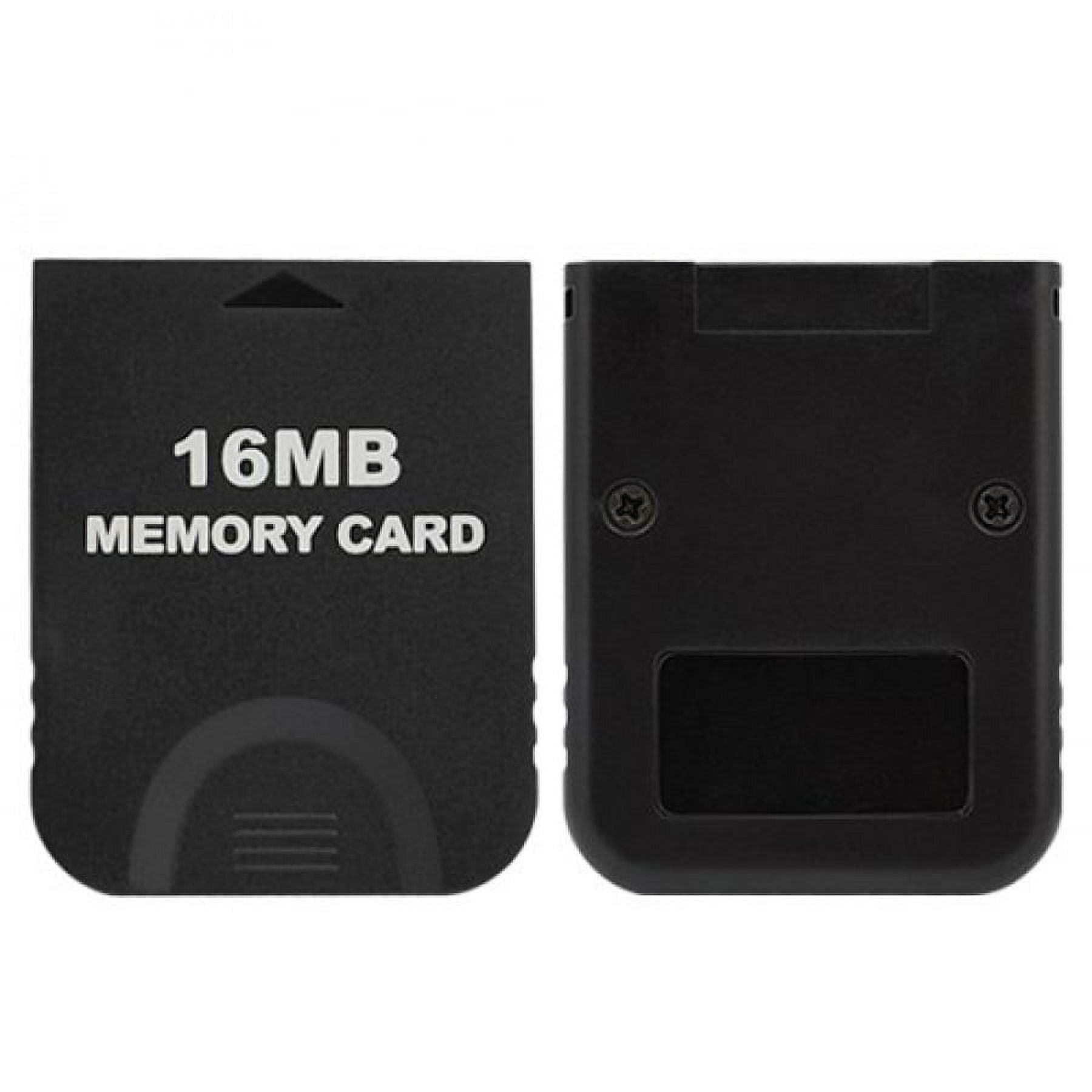 GTMax Black 16MB Memory Card for Ninendo Wii / GameCube - Walmart.com