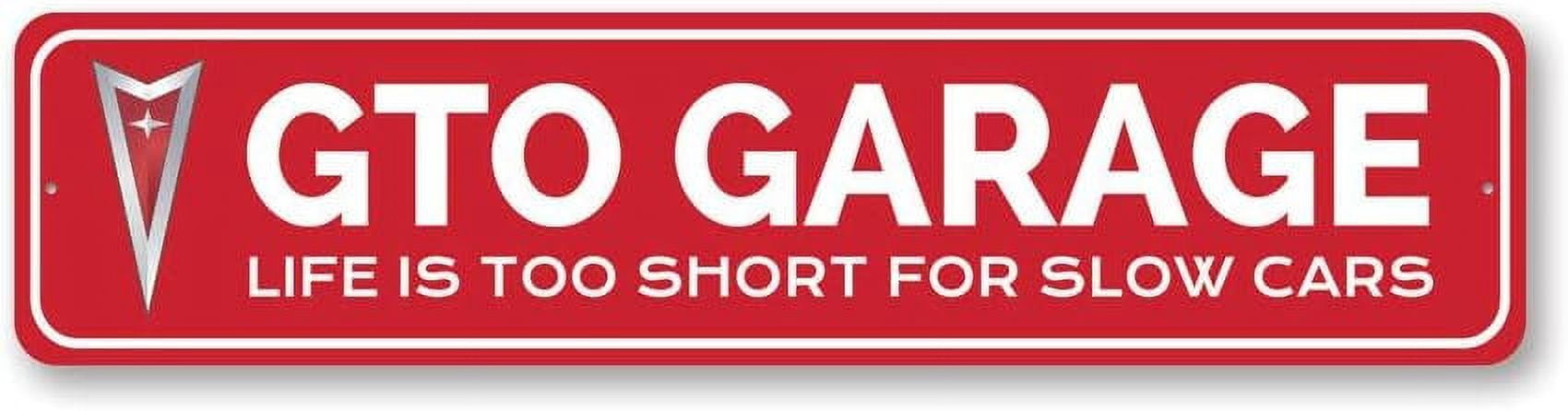 GTO Garage Fast Car Sign, Decorative Garage Wall Decor, Father's Day ...