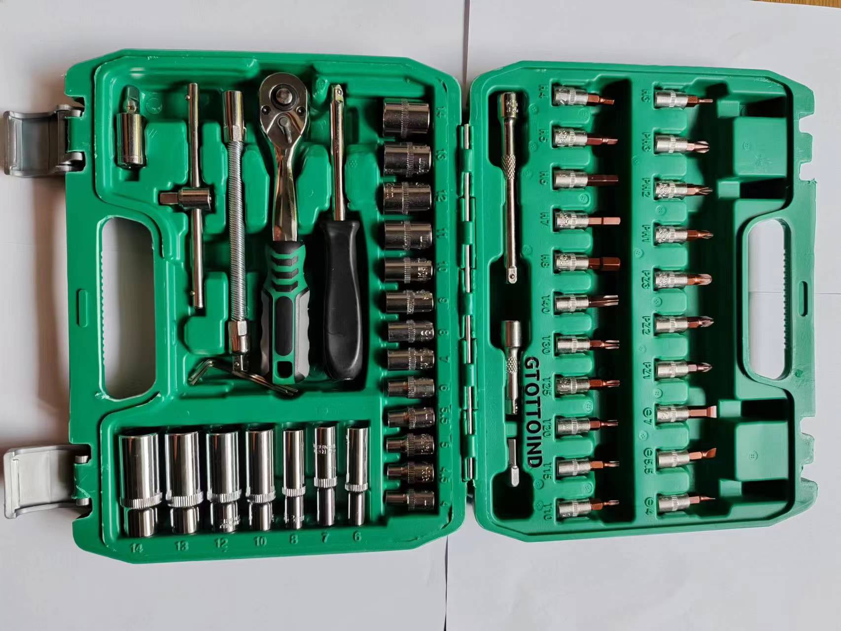 GTOTTOIND Socket Set for Auto Repairing,53pcs 1/4in Socket Set Ratchet Wrench Combo CR‑V Auto ...