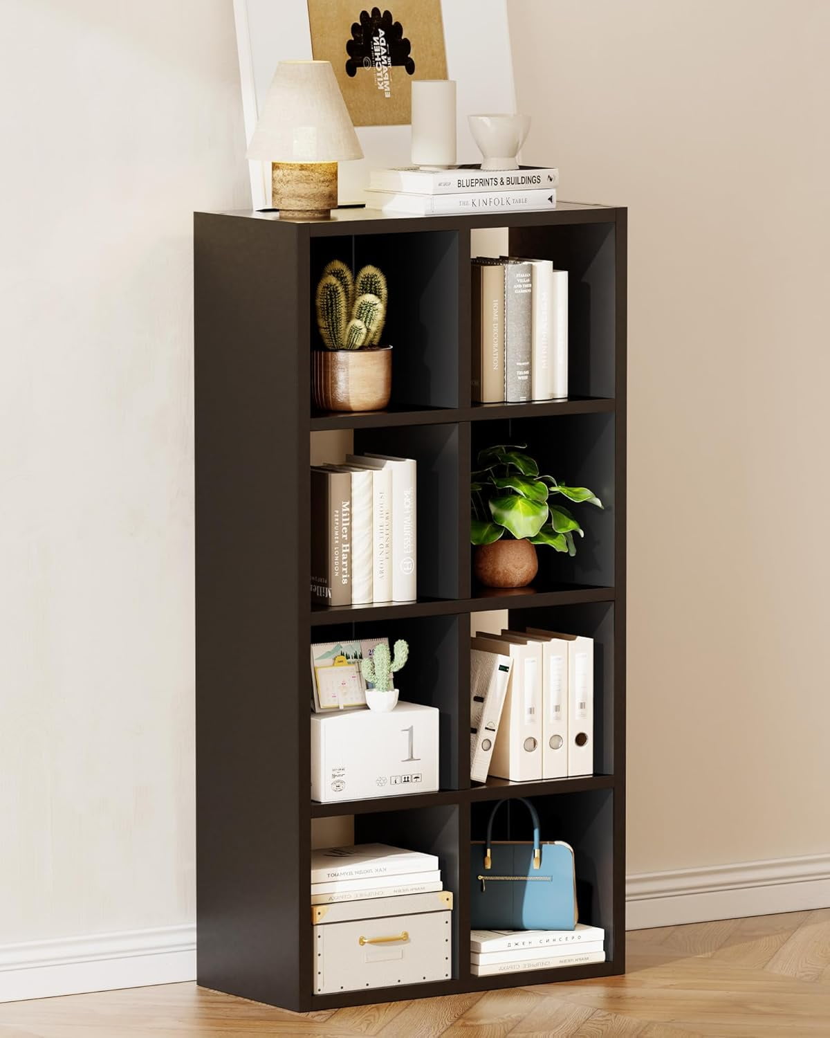 GTPLAYER 8-Cube Storage Organizer Shelf – Fits 11" Bins, Stackable 2×4 ...
