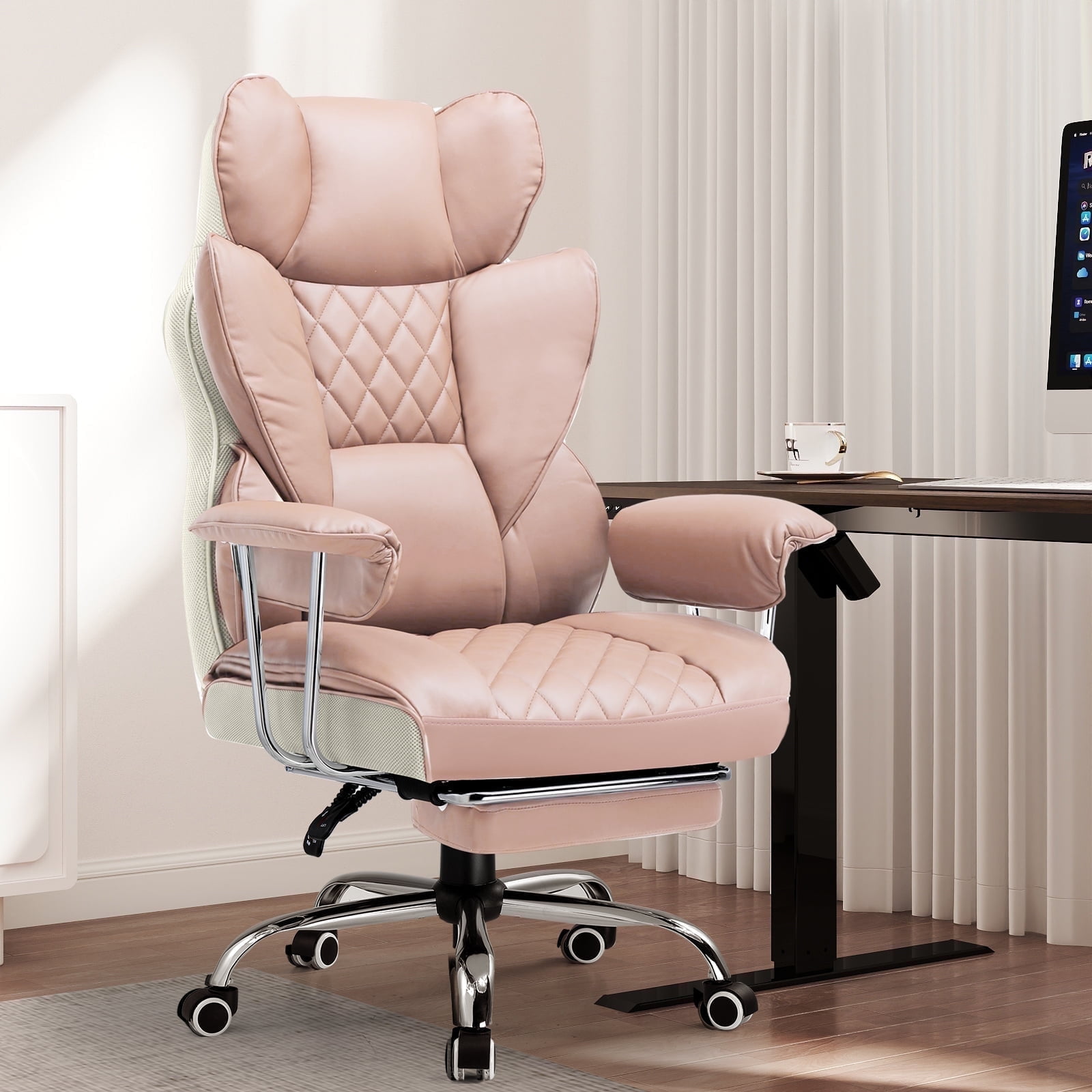 CloudRest Pro Big and Tall Gaming Chair, High Back PU Leather Office ...
