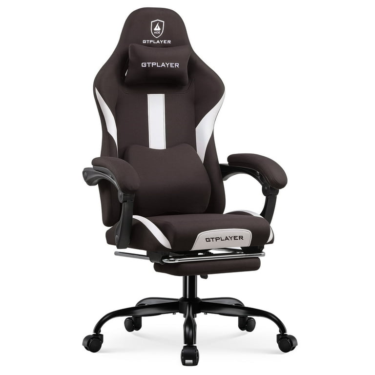 GTPLAYER Ace Promotion Fabric Gaming Chair with Foorest Brown