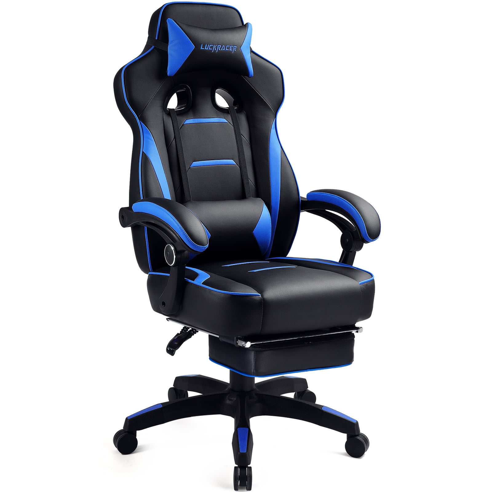 GTPLAYER Gaming Chair with Footrest, Big and Tall Game Chair 350lb ...