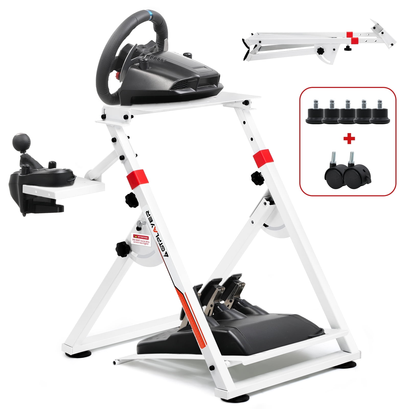 GTPLAYER Sim Racing Wheel Stand Simulator Cockpit Wheel Stand Steering ...