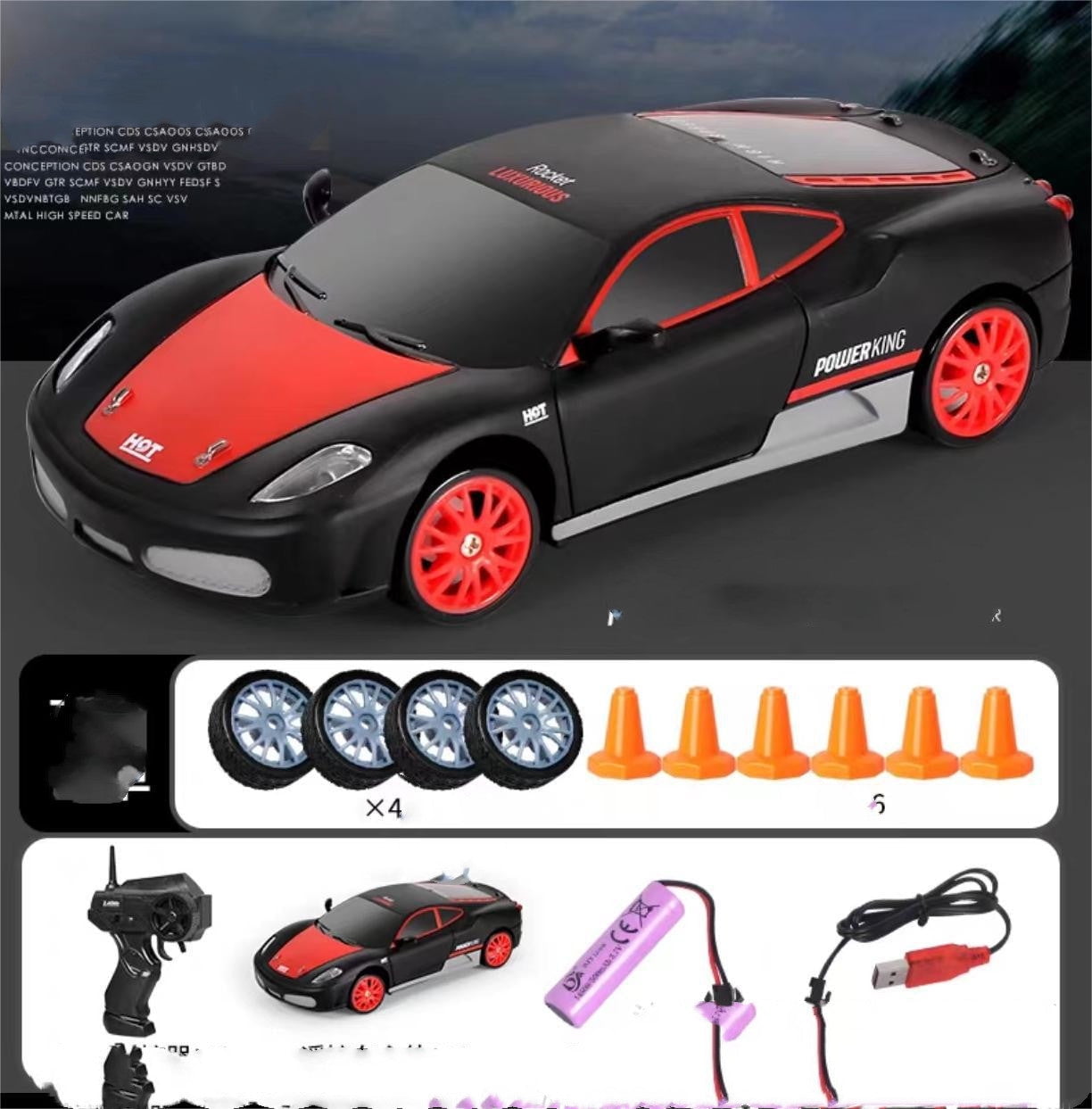 GTR Model Racing Car Toy For Children Christmas Gifts - Walmart.com