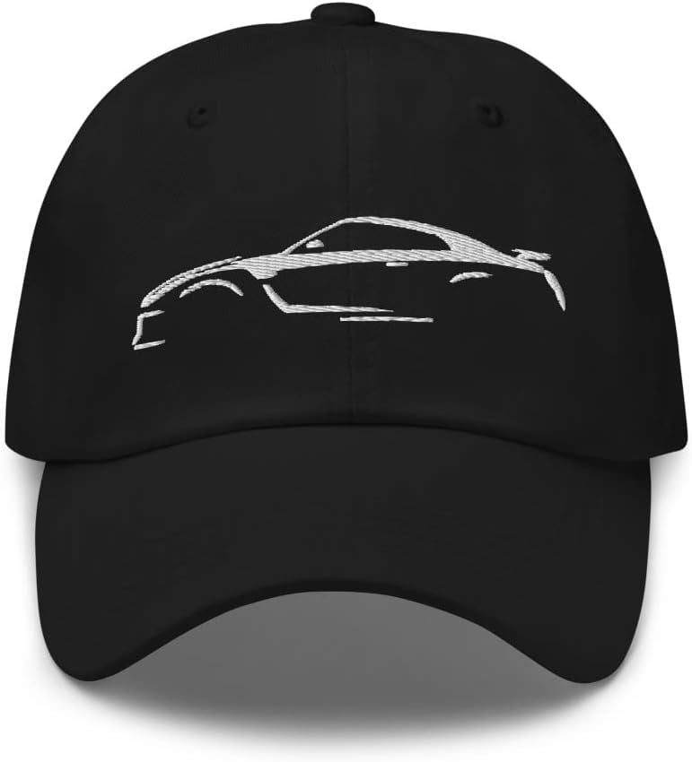 GTR R35 Outline Art Skyline GT-R JDM Embroide Dad hat - Walmart.com