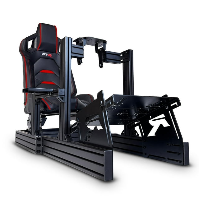 GTR Simulator GTA Revolution Racing Cockpit Video Game Chair w/ Black ...