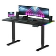 GTRACING Electric Adjustable Height Standing Gaming Desk with RGB Light ...