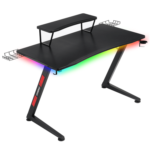 GTRACING Gaming Desk | Glass desks for home office retailers - Walmart ...