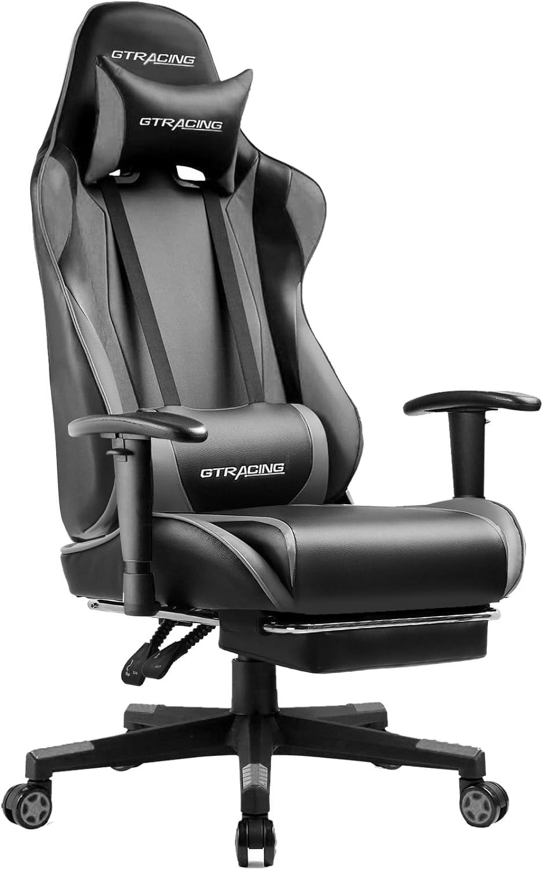 GTRACING Gaming Chair with Footrest, Ergonomic Computer Game Desk Chair ...