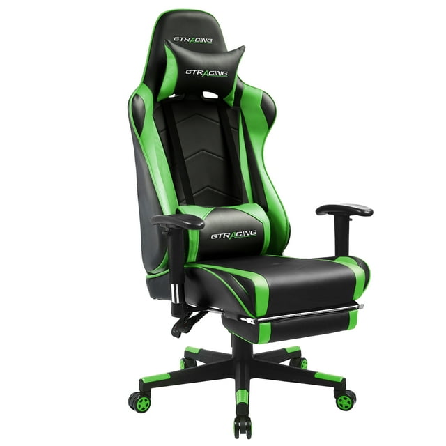 GTRACING Gaming Chair Office Chair PU Leather with Adjustable Headrest ...