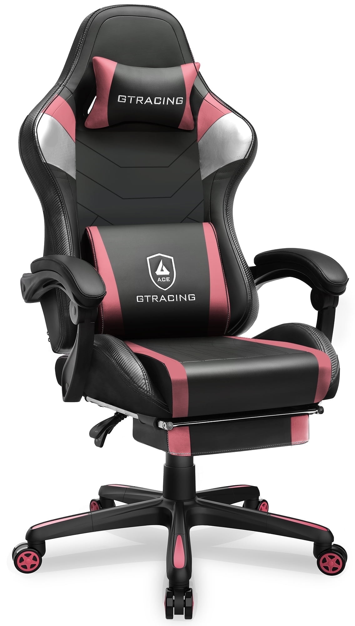 GTRACING Gaming Chair with Footrest Ergonomic Reclining Office Chair ...