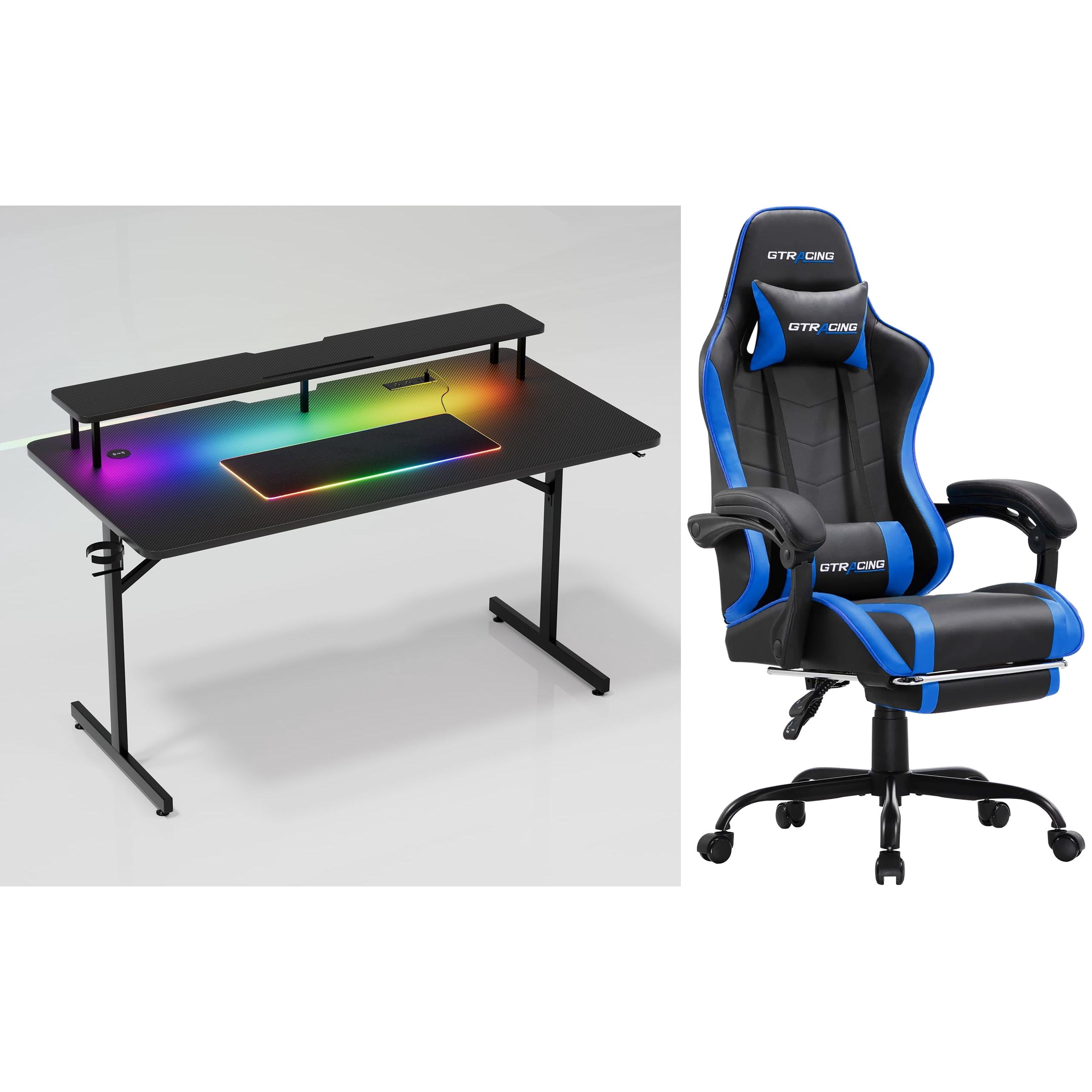 GTRACING Home Office & Gaming Bundle: GTWD-200 Ergonomic Gaming Chair ...