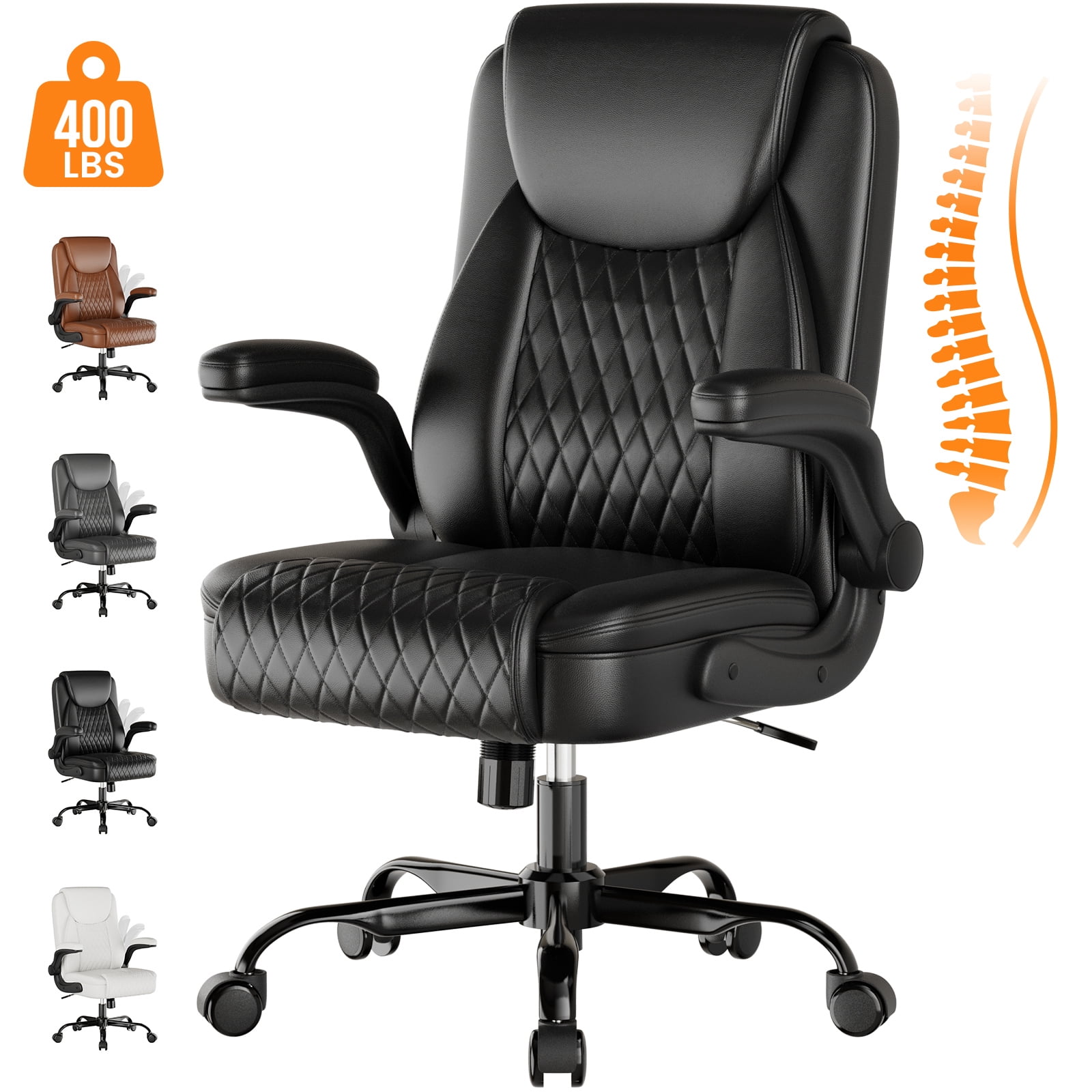 GTRACING Office Chair, 400LBS Big and Tall Home Office Chair Wide Seat ...