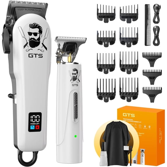 GTS Hair Clippers for Men, and Trimmers Set, Barber Clippers, Electric ...