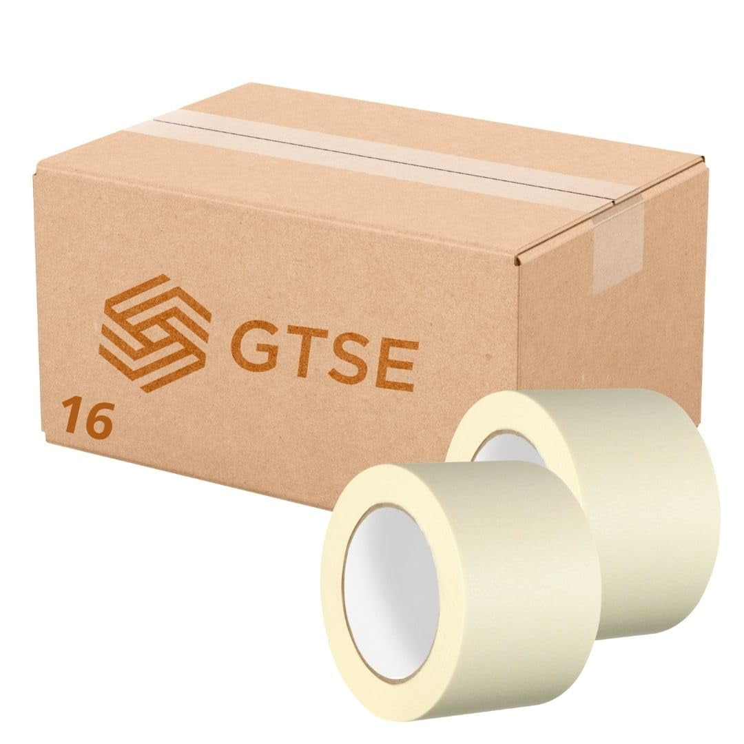 GTSE Extra Wide Masking Tape, Bulk Contractors Pack, 3 inch x 55 yards ...