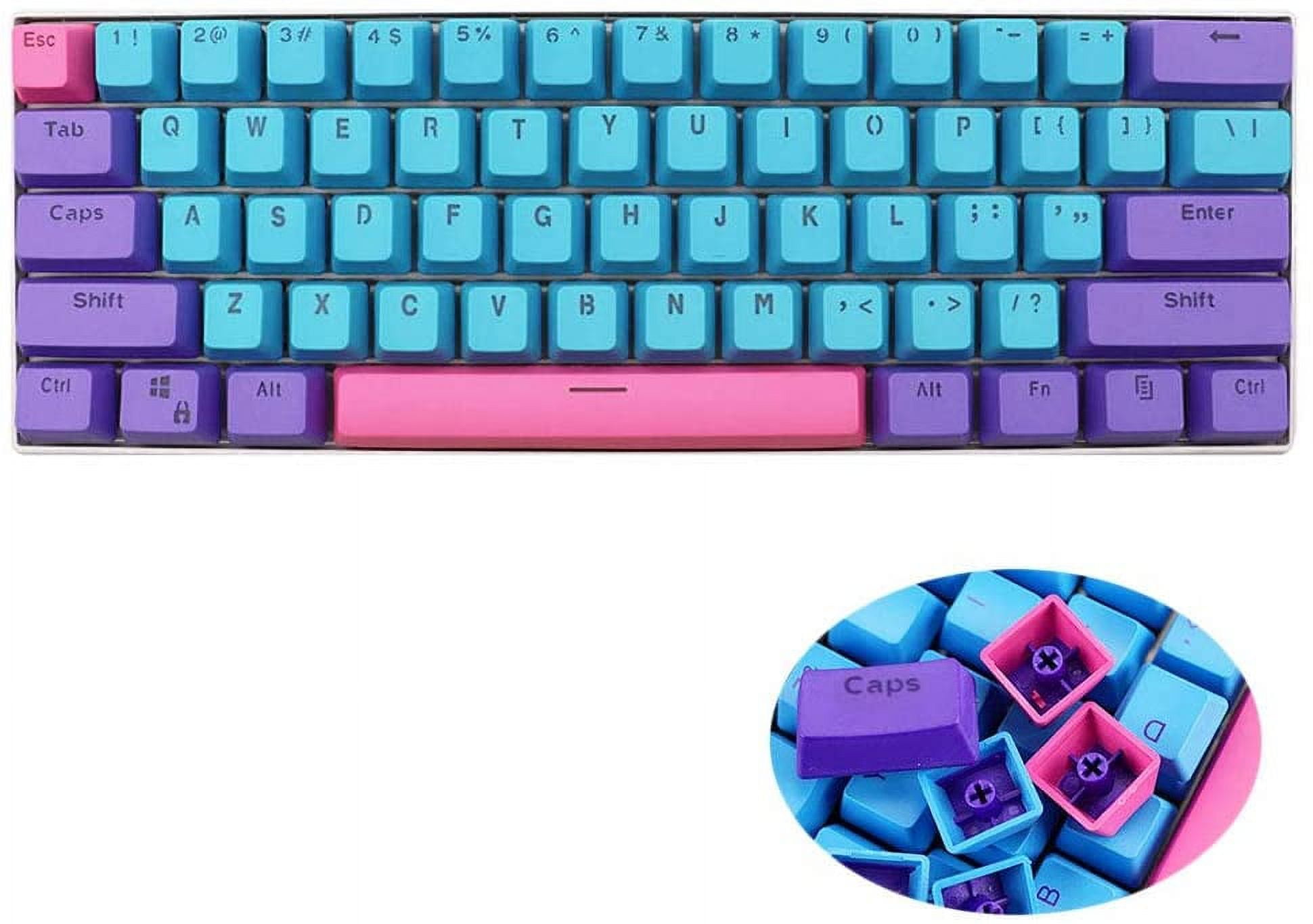 Gtsp 61 Pbt Keycaps 60 Percent Ducky One 2 Mini Keycaps Oem Profile Rgb Keycap Set With Key
