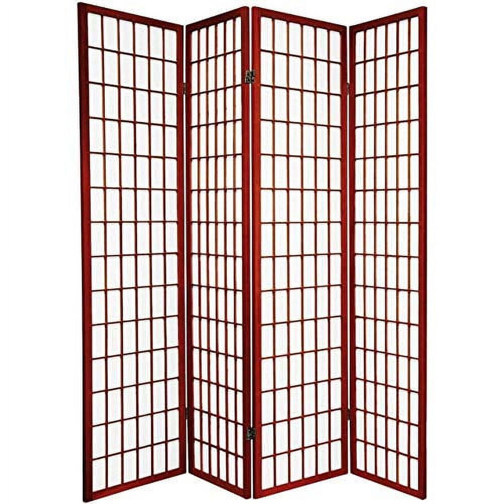 GTU Furniture Japanese Style 4 Panels Wood Shoji Room Divider Screen ...