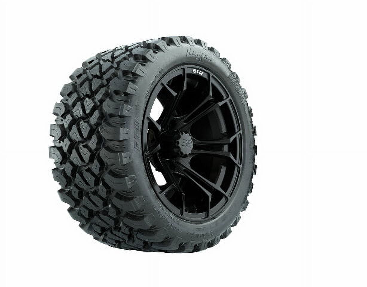 GTW 14" Spyder Matte Black Wheel on 23x10-14 Nomad All-Terrain Radial ...