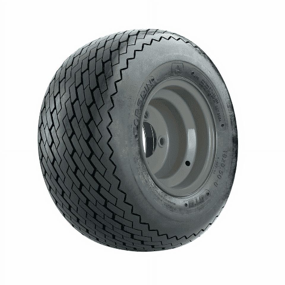 GTW 8 inch Steel Grey Golf Cart Wheel on 18x8.5-8 Topspin Sawtooth Golf ...